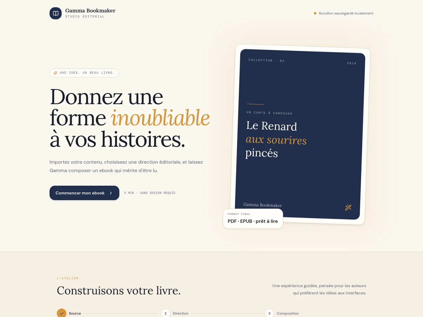 Ebook Generator Gamma