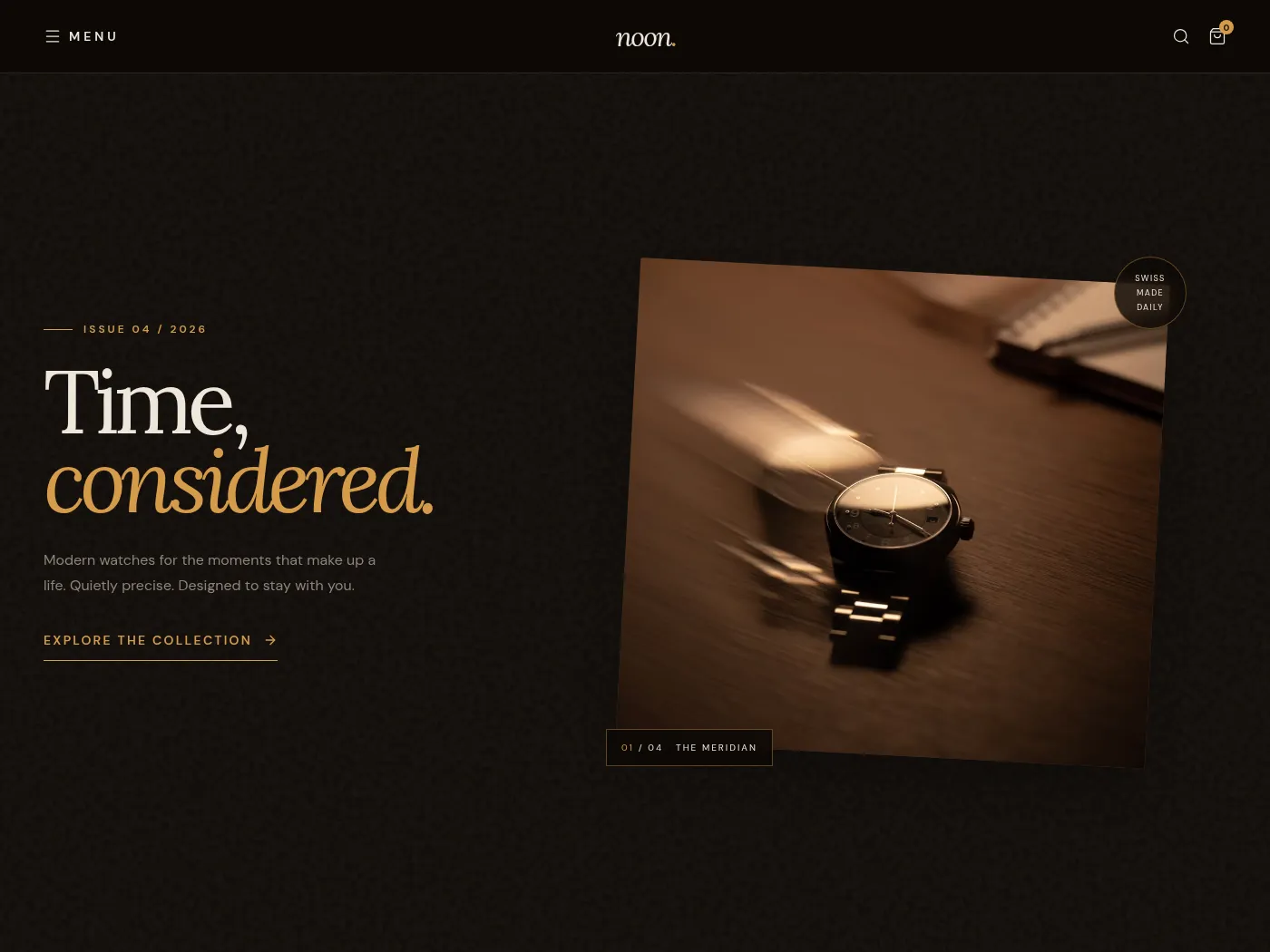 Modern Watch Storefront
