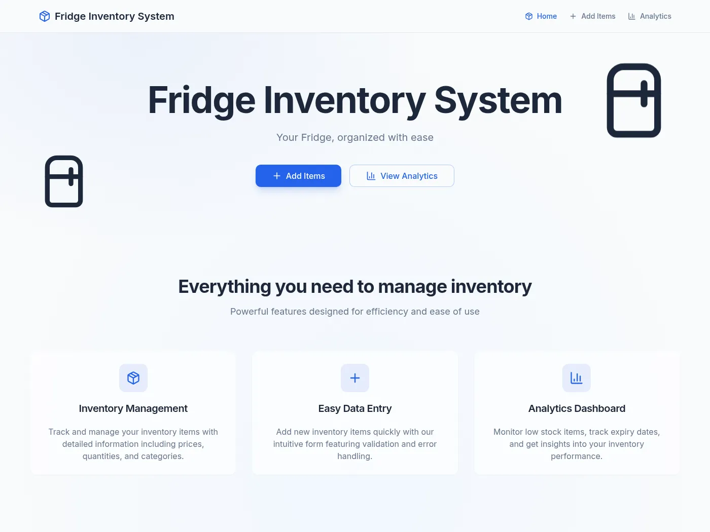 Fridge Inventory System