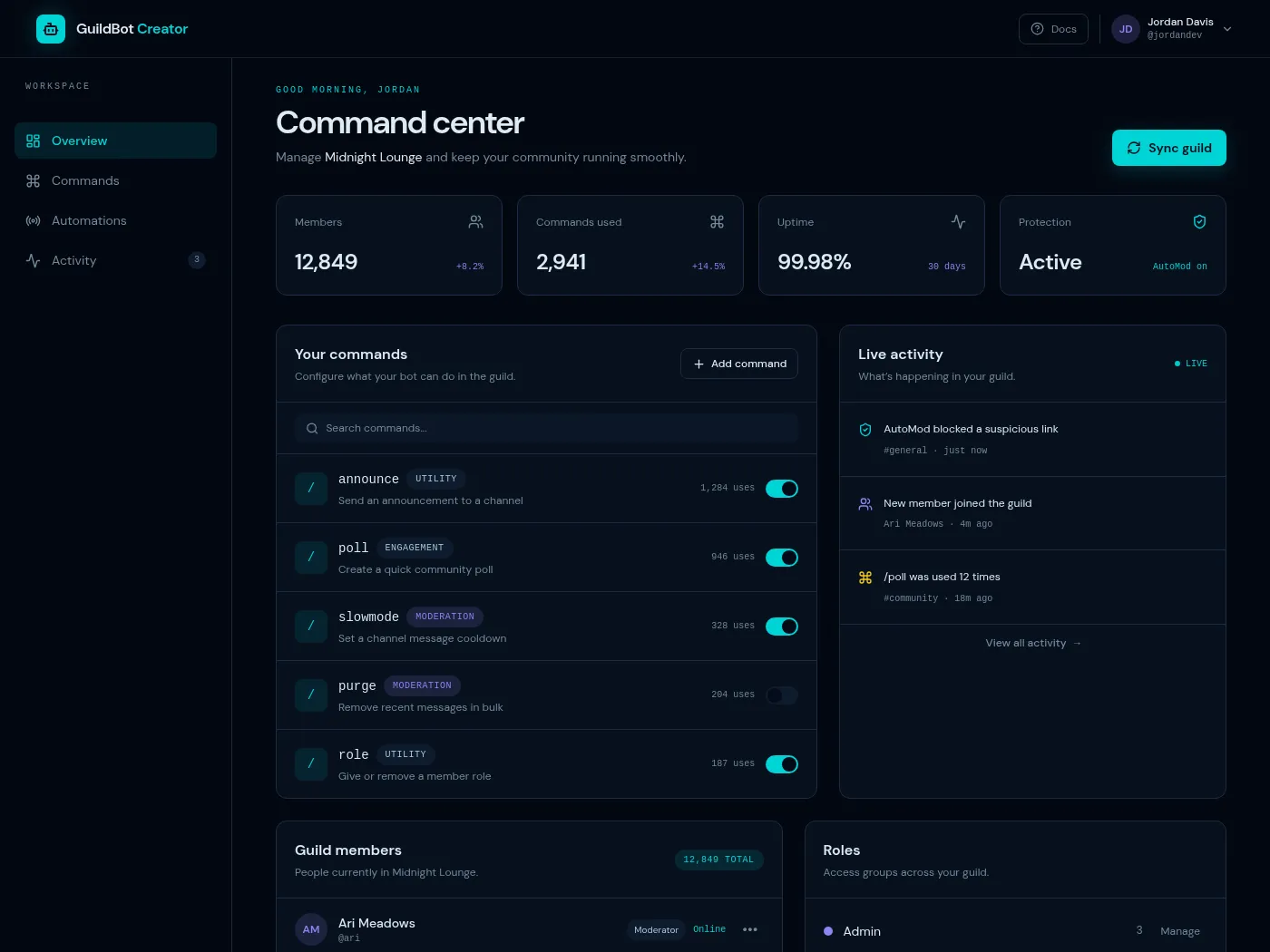 GuildBot Creator