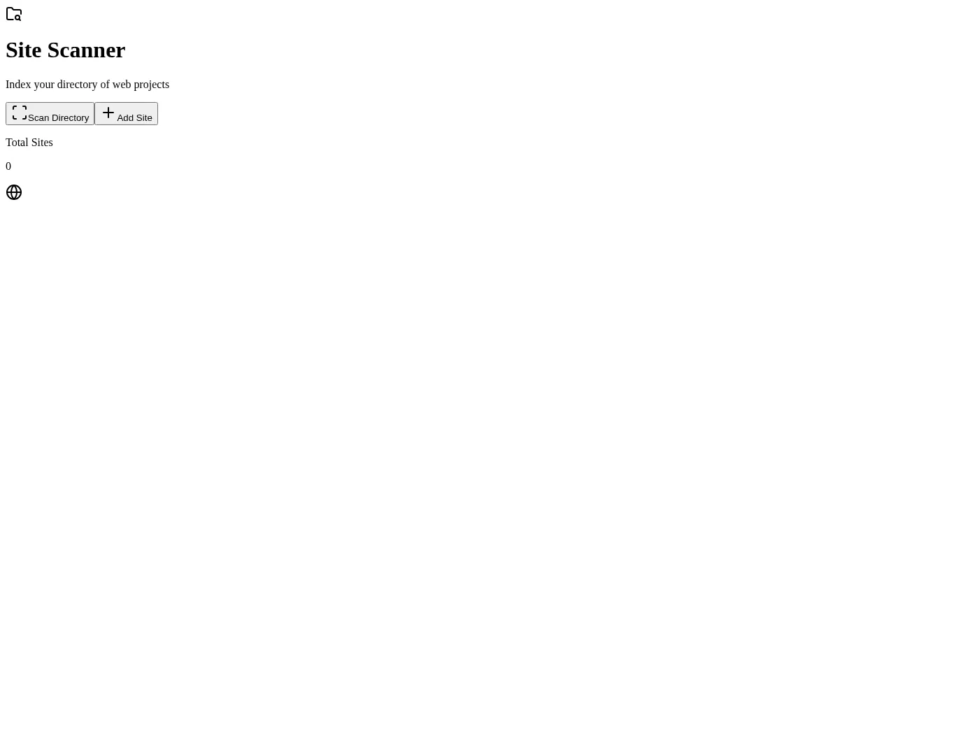 Recursive Site Scanner
