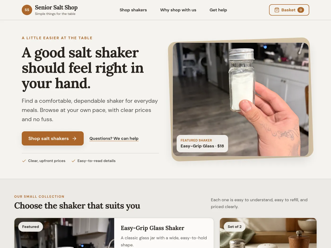 Senior Salt Shop