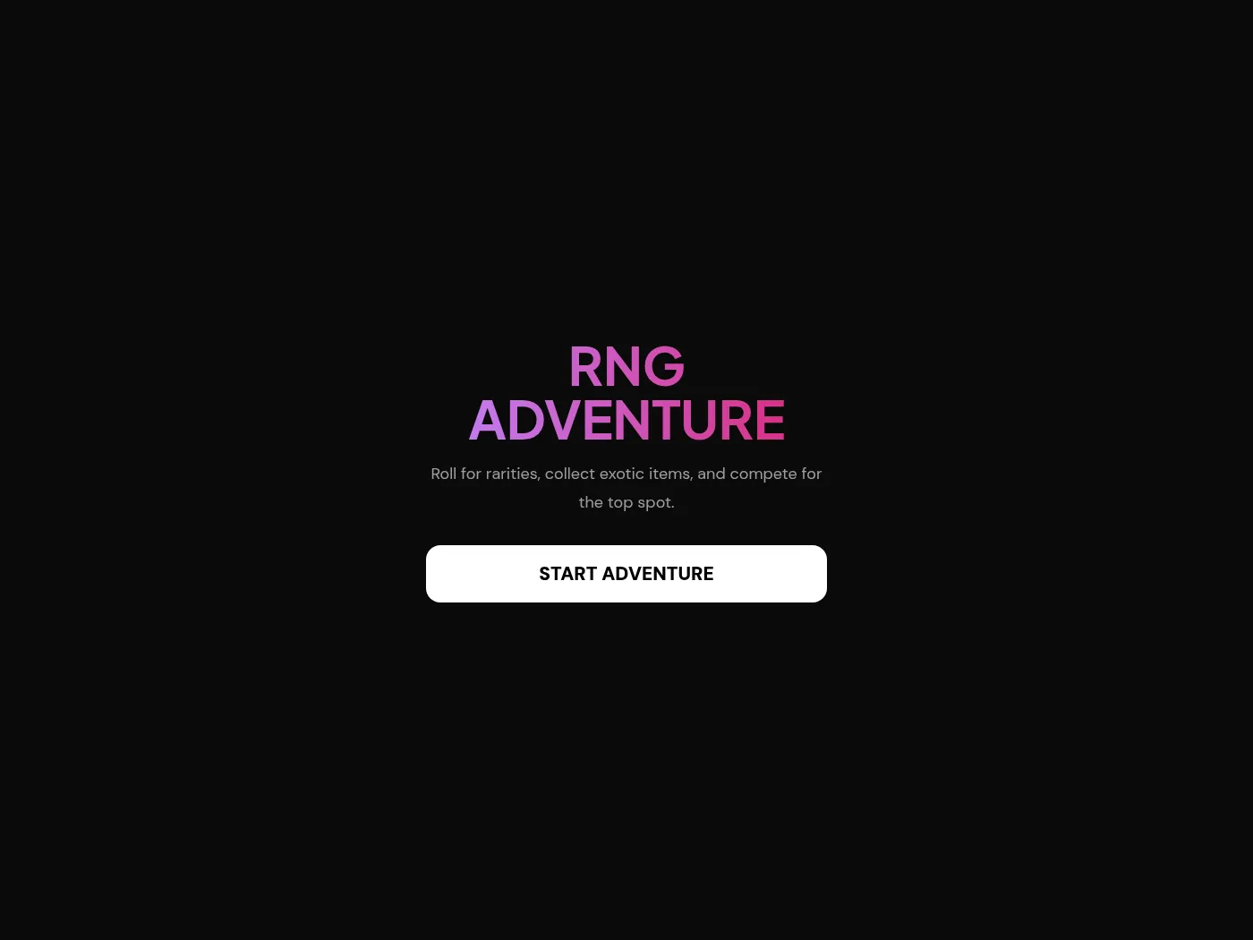 Roblox RNG Adventure