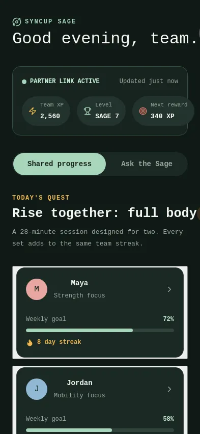 SyncUp Sage Fitness