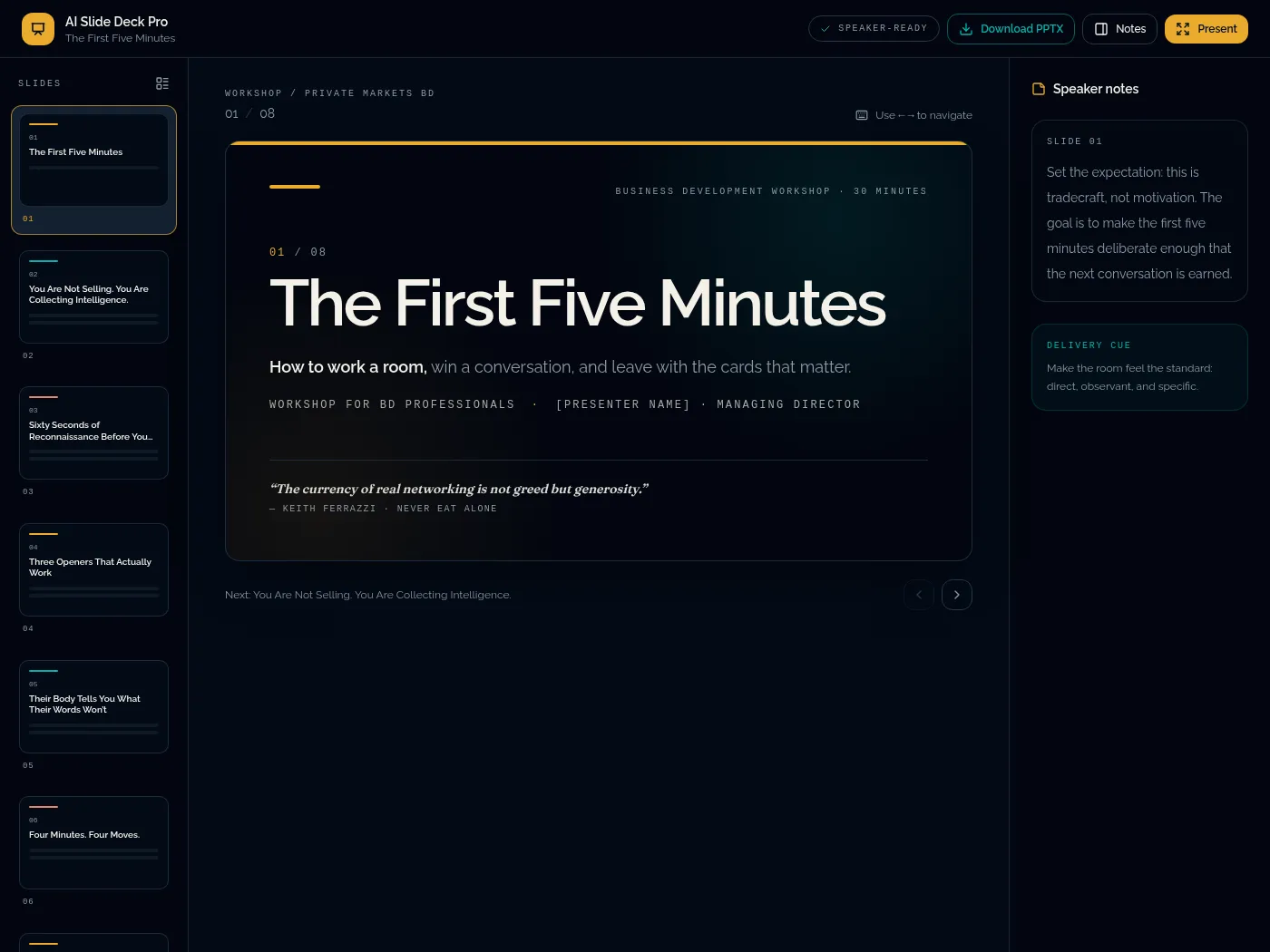 AI Slide Deck Pro