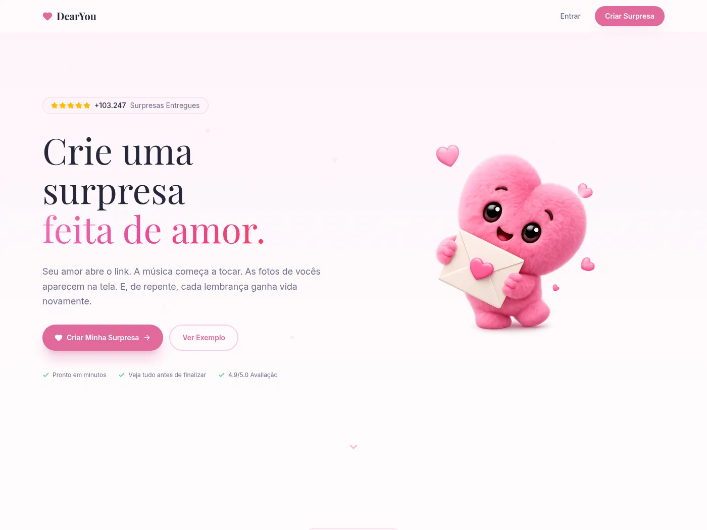 DearYou Landing Page