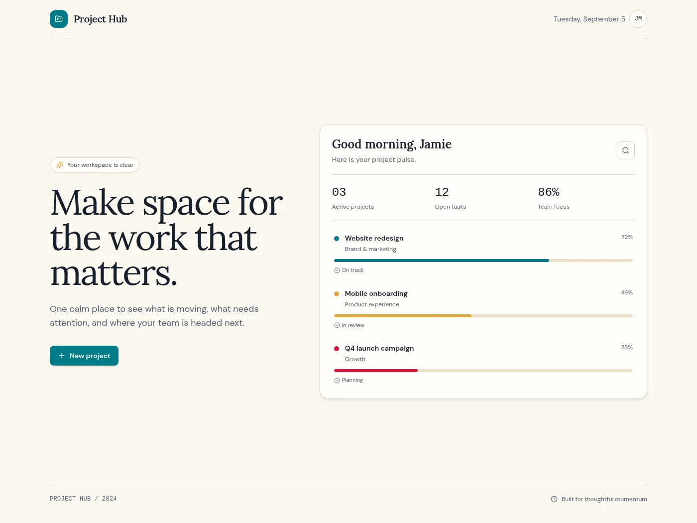Test Project Hub
