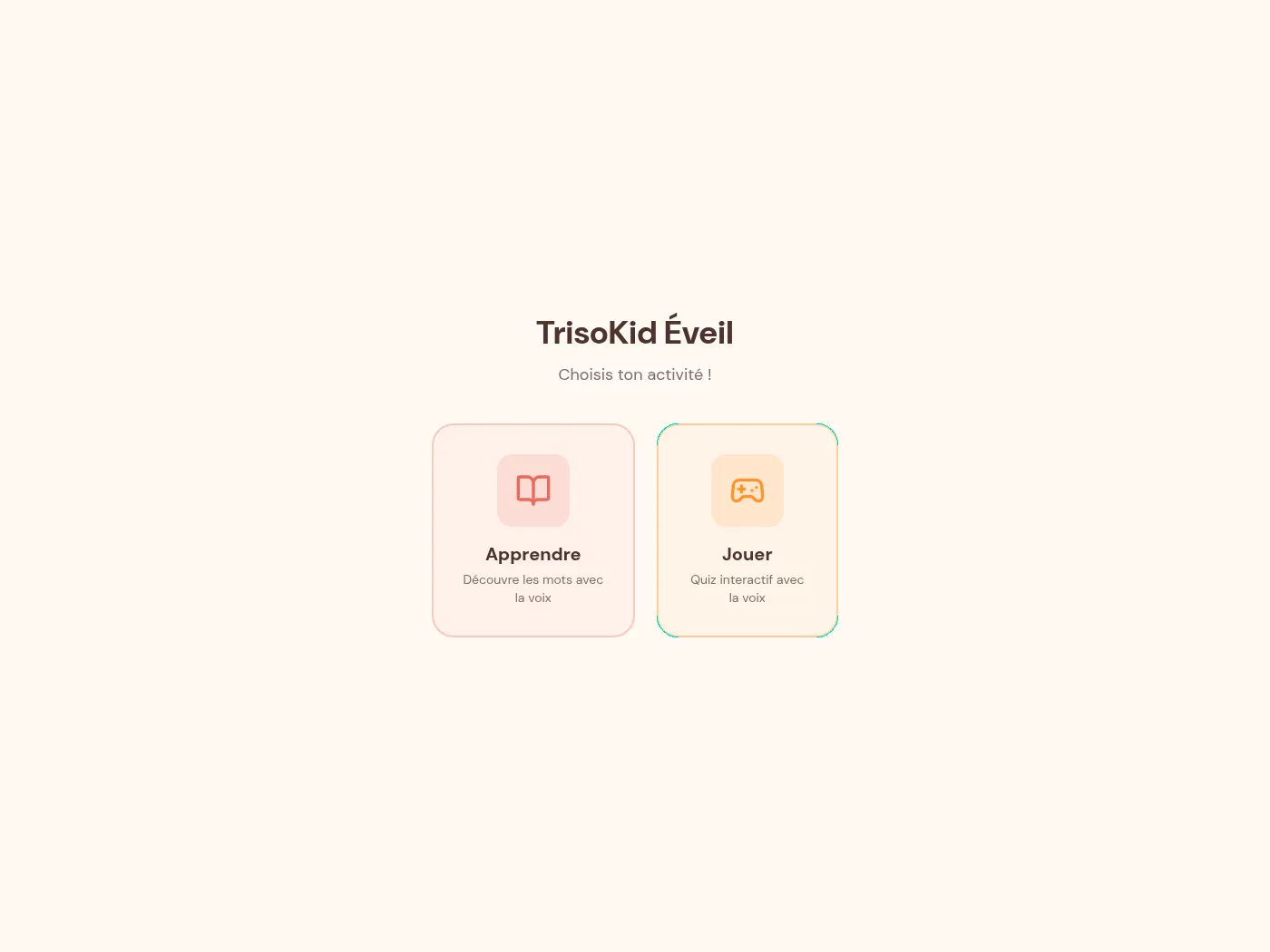 TrisoKid Éveil App