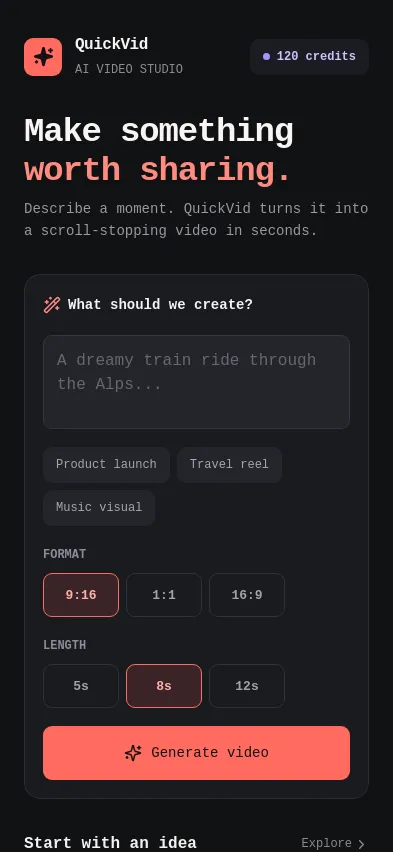 QuickVid AI Studio