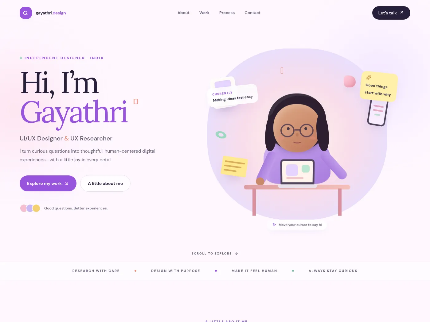Playful 3D Designer Portfolio