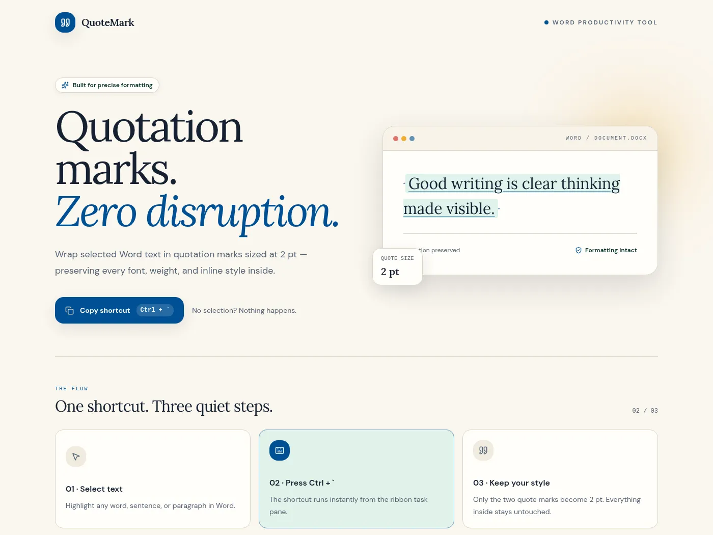 Word Quote Shortcut Add-In