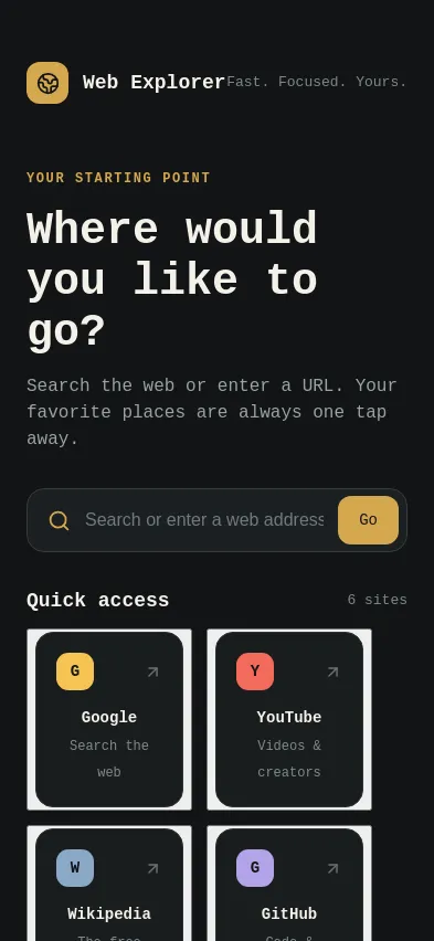 Web Explorer Mobile