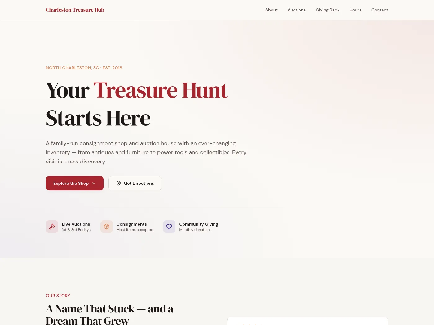 Charleston Treasure Hub