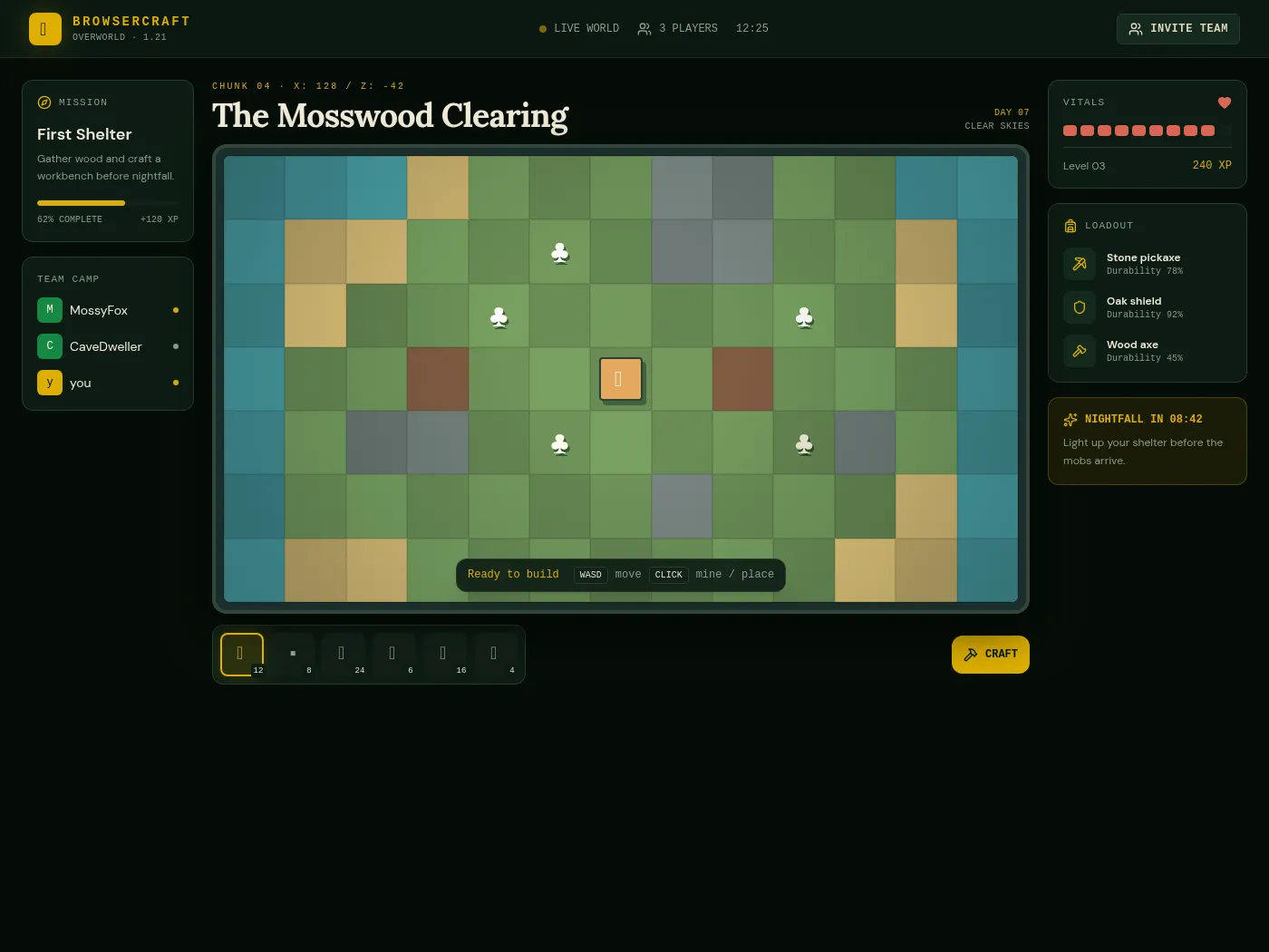 BrowserCraft Adventure