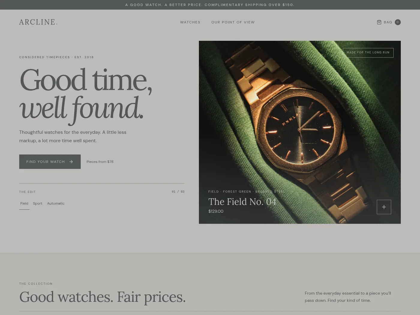 Watch Shop Webfront