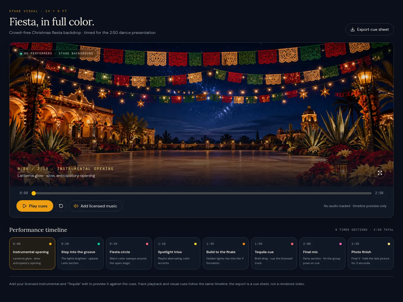 Fiesta Stage Visualizer