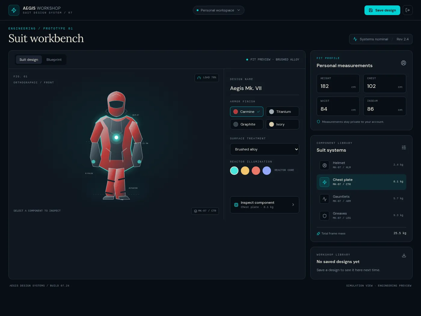 Iron Suit Designer