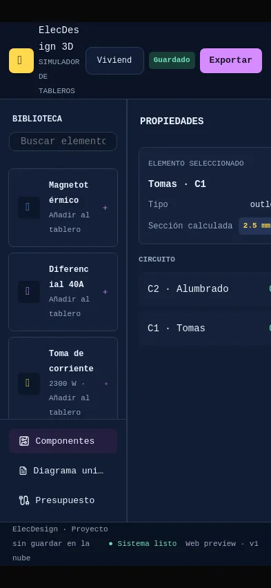 Simulador de Tableros 3D