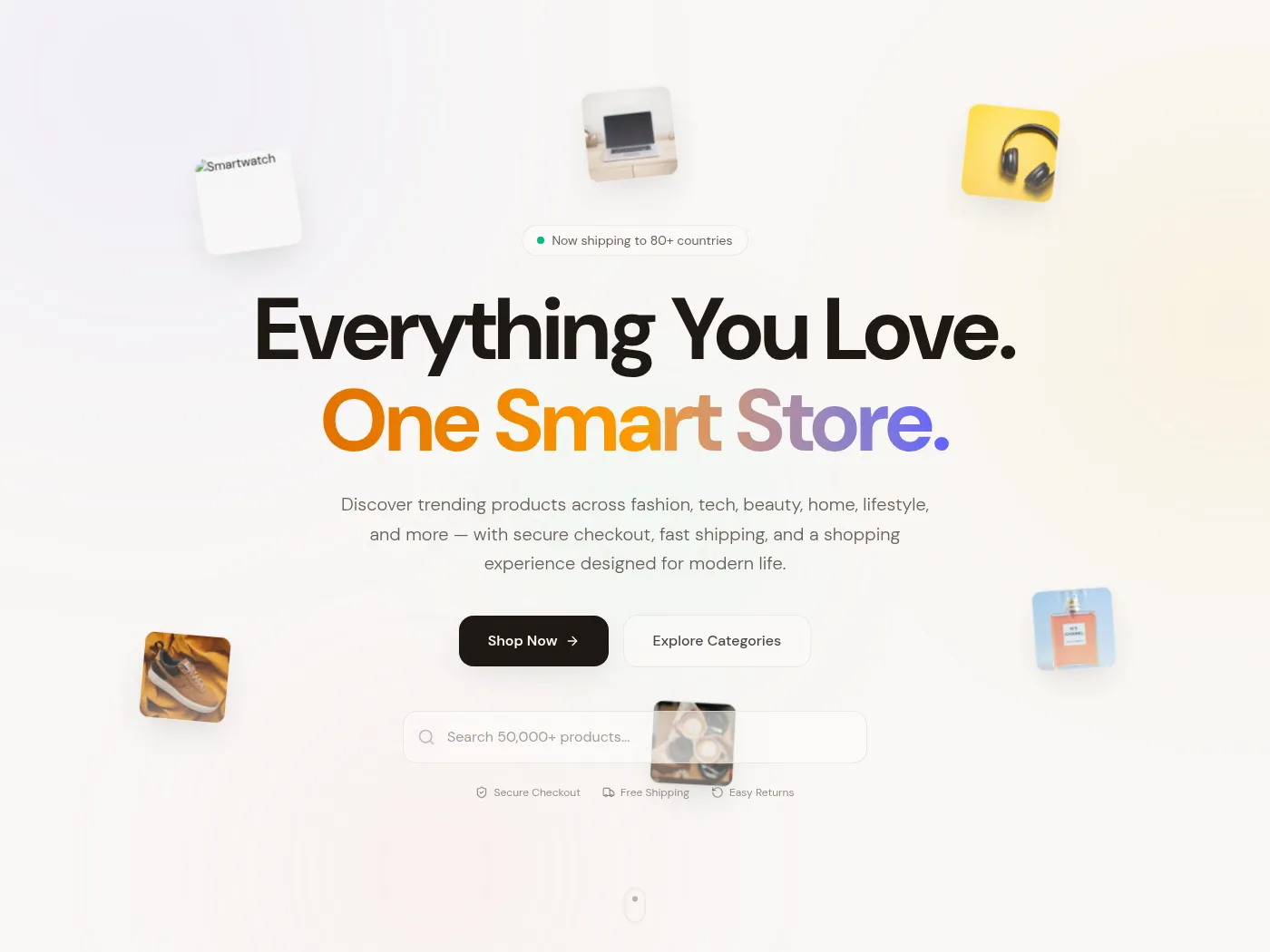 Shopora Luxe Landing