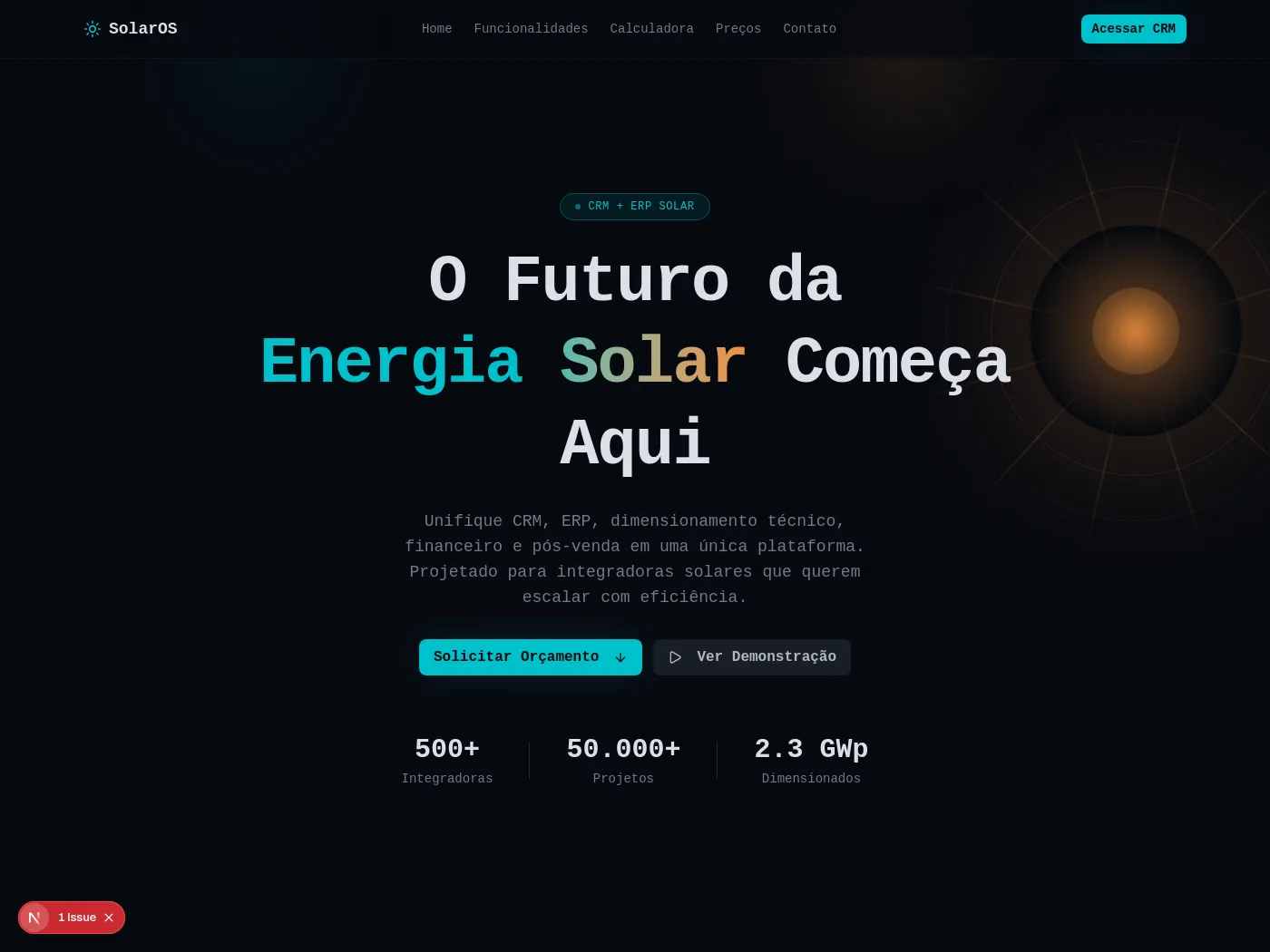 SolarOS ERP CRM Suite