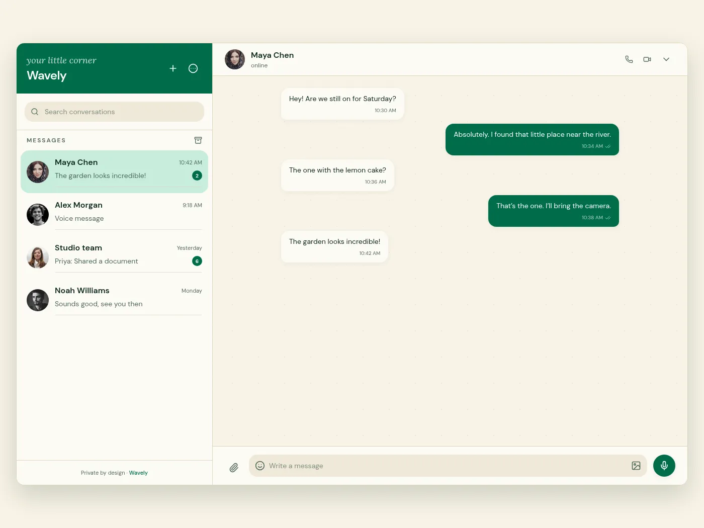 Mock WhatsApp Chat