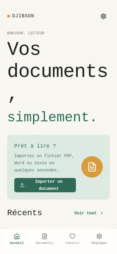 DJIBSON Document Reader