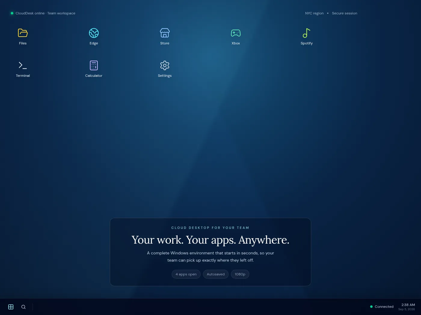 Win10 Cloud Desktop