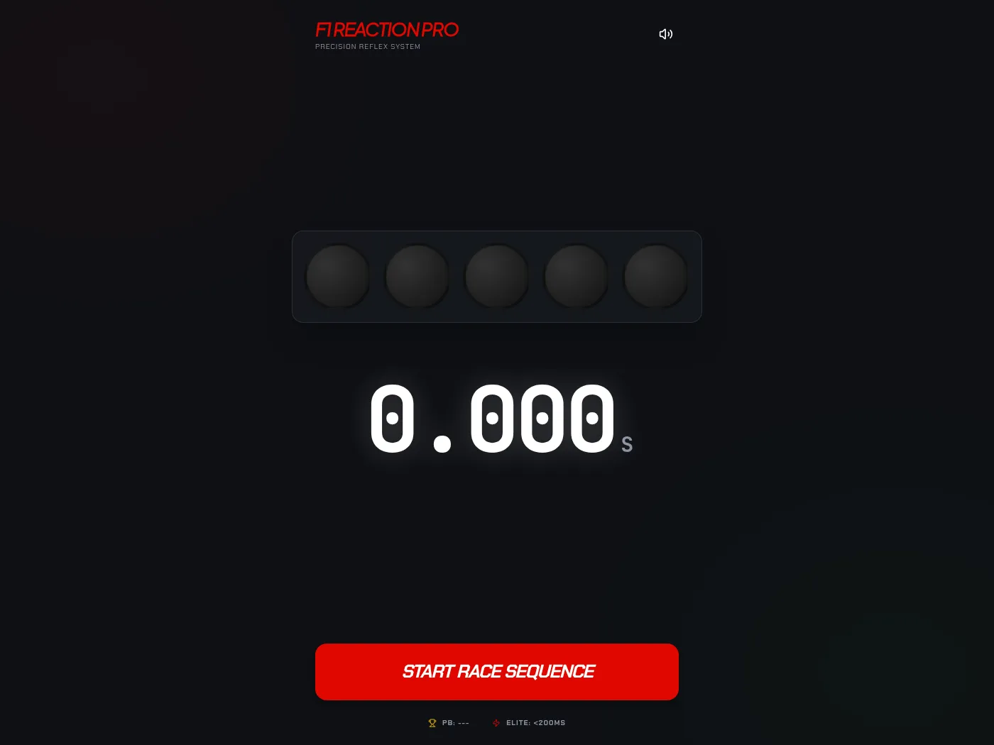 F1 Reaction Time Pro