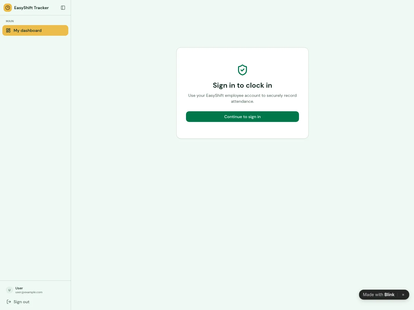 EasyShift Tracker