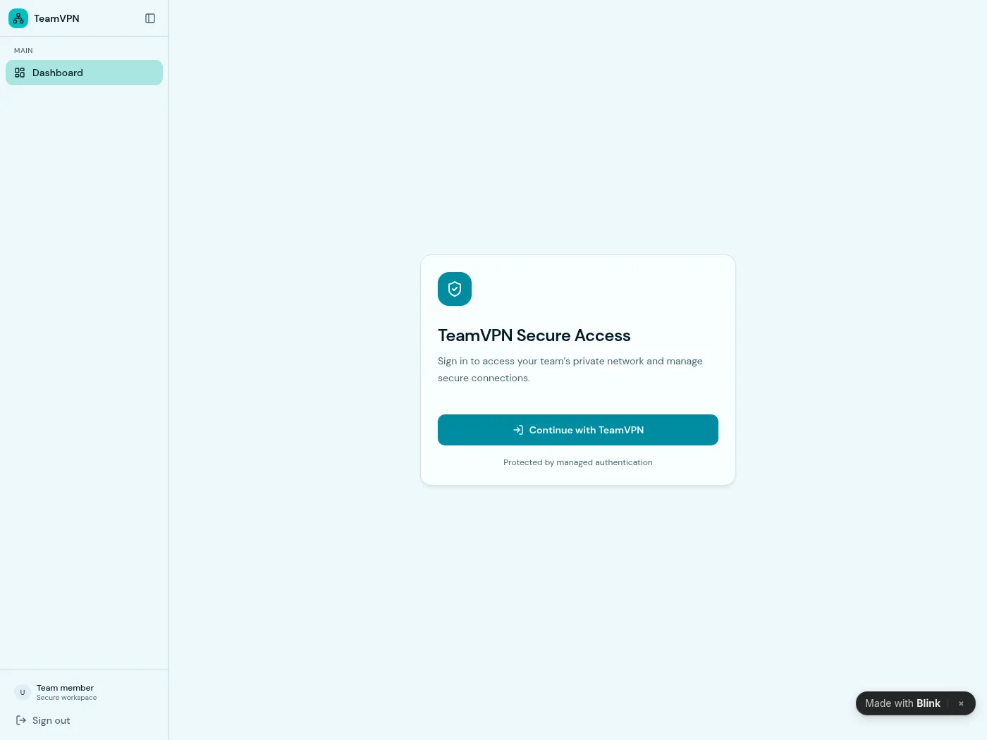 TeamVPN Secure Access