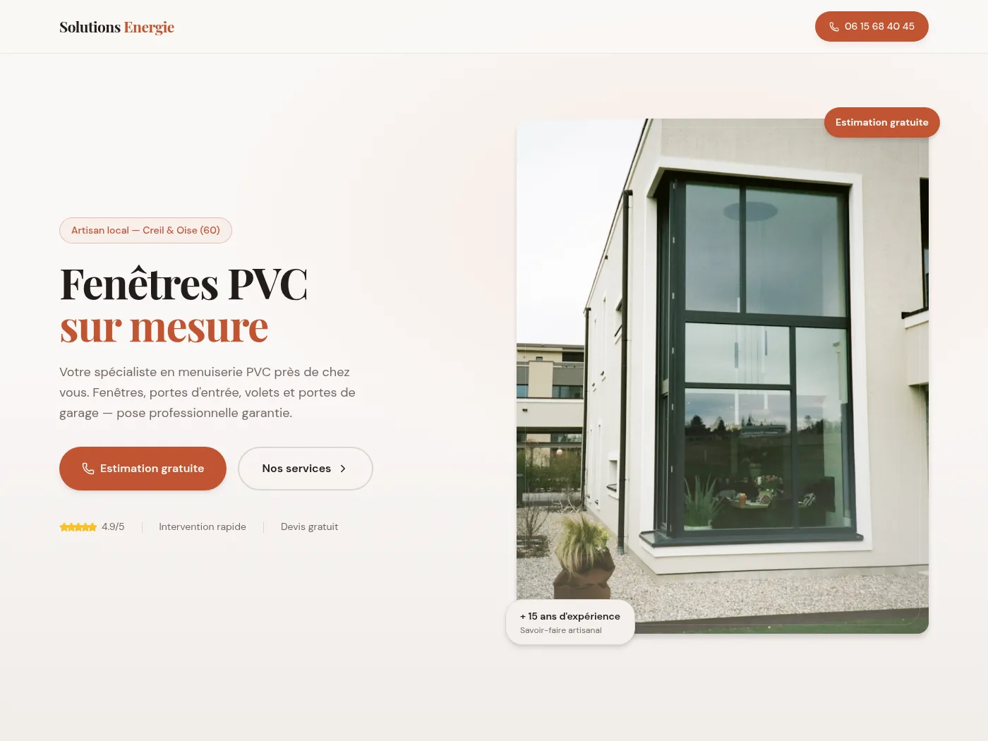 Image-Inspired Landing Page