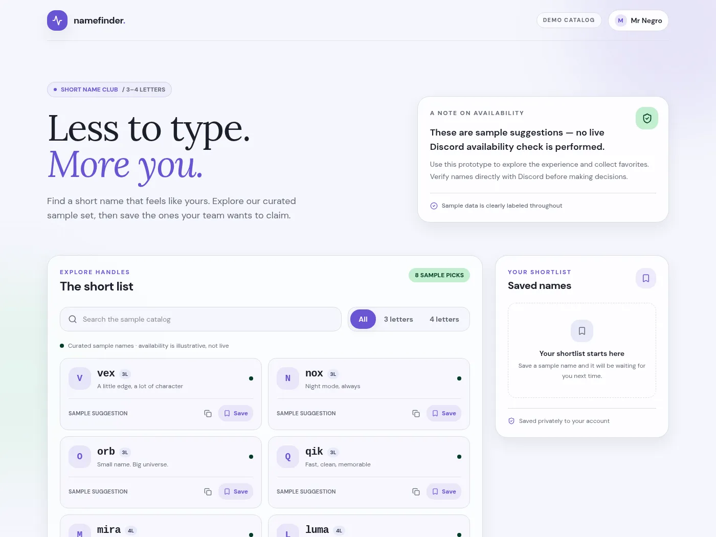 Discord Name Finder
