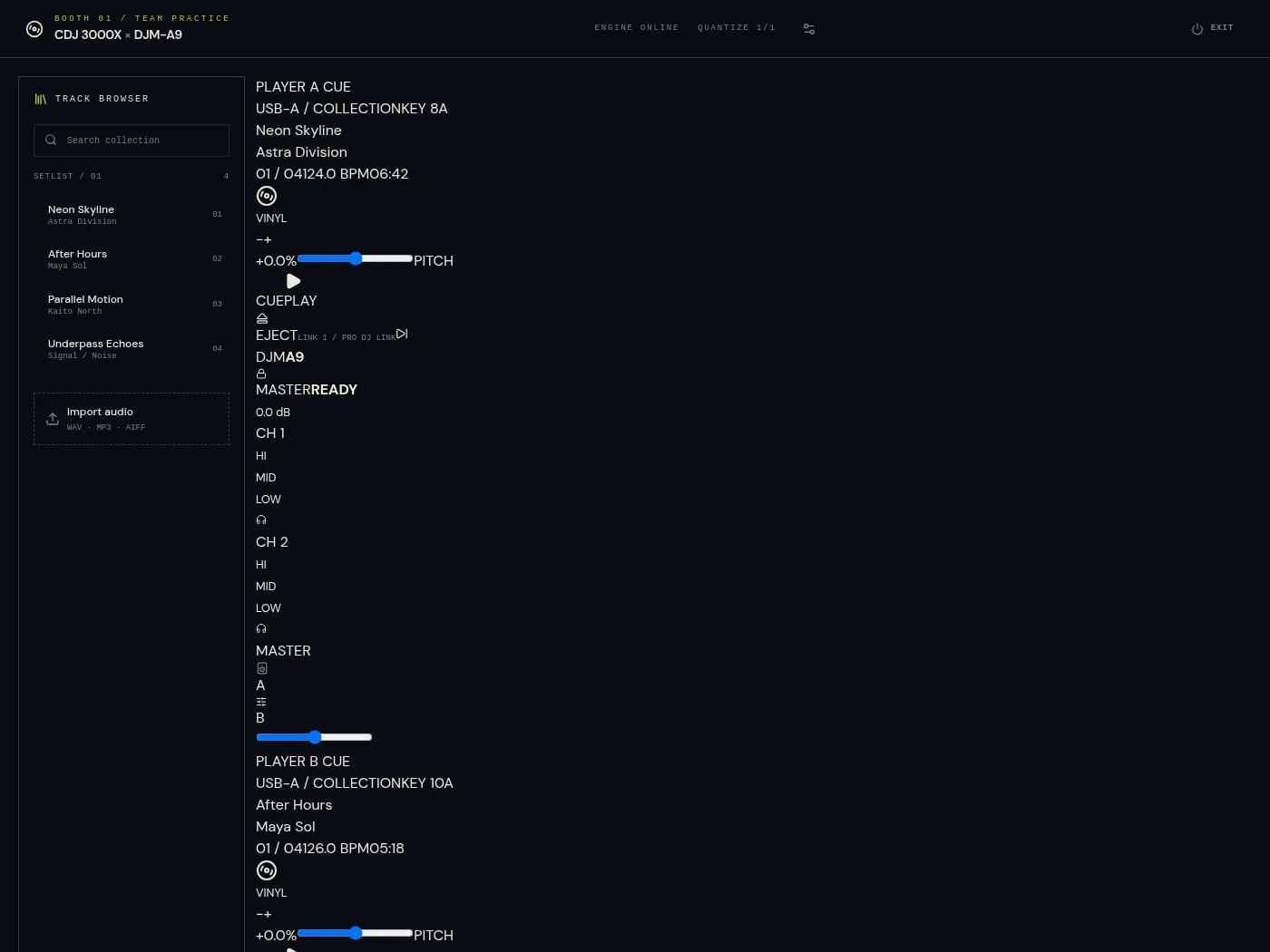CDJ 3000X Deck Simulator