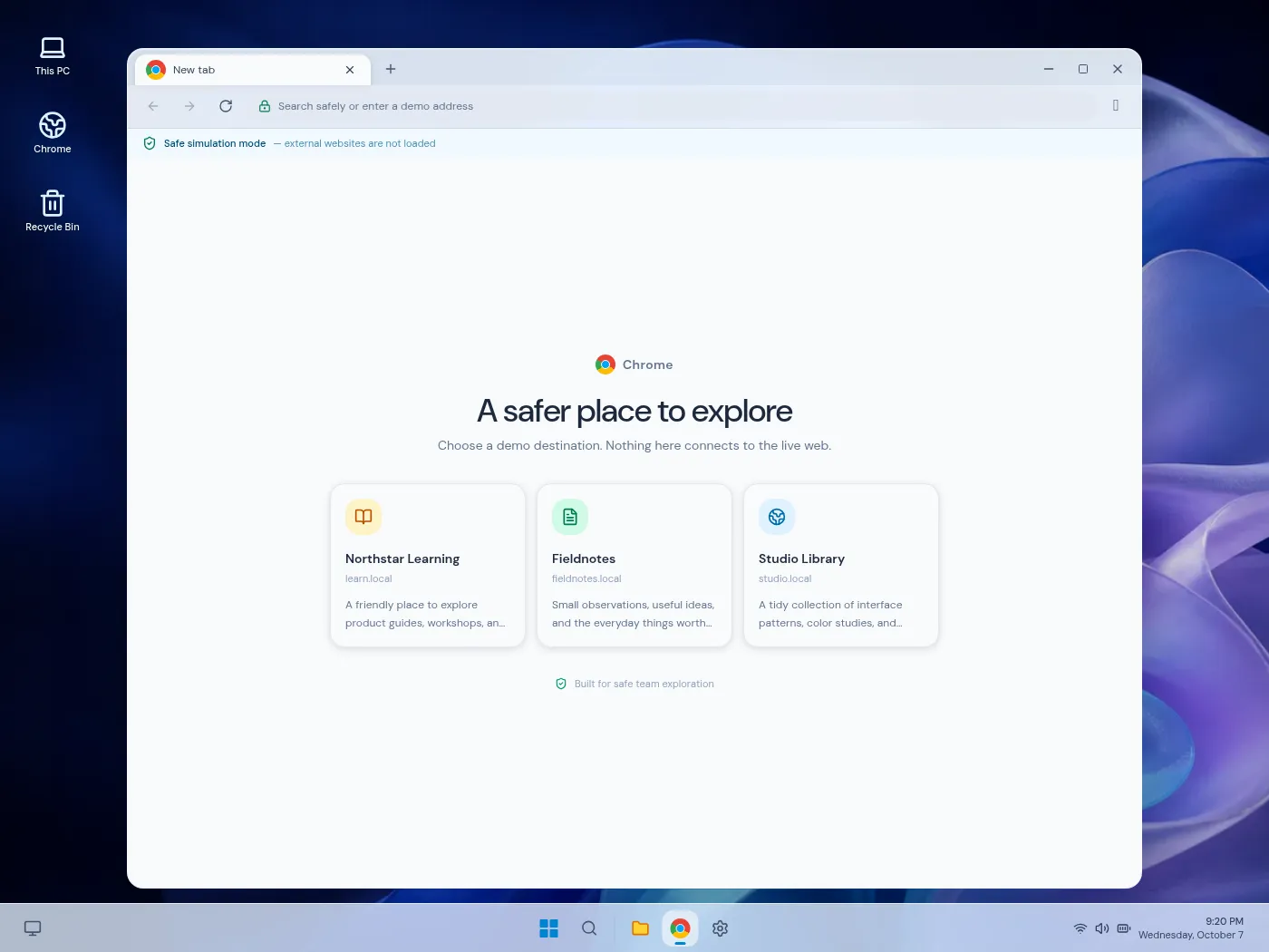 Windows 11 Web Emulator