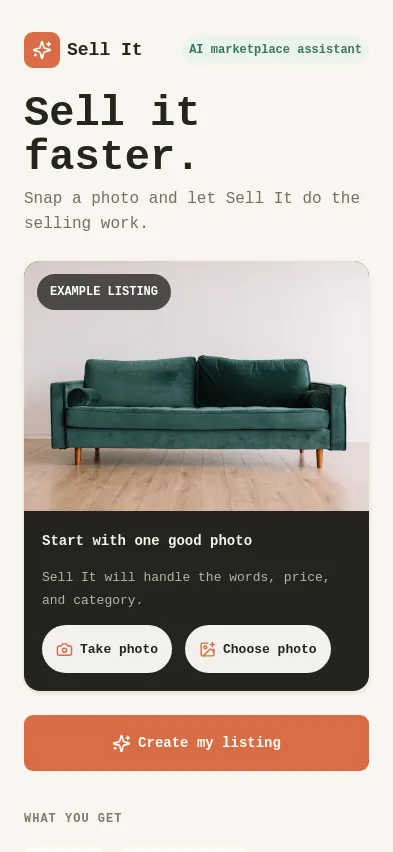 Sell It AI Assistant