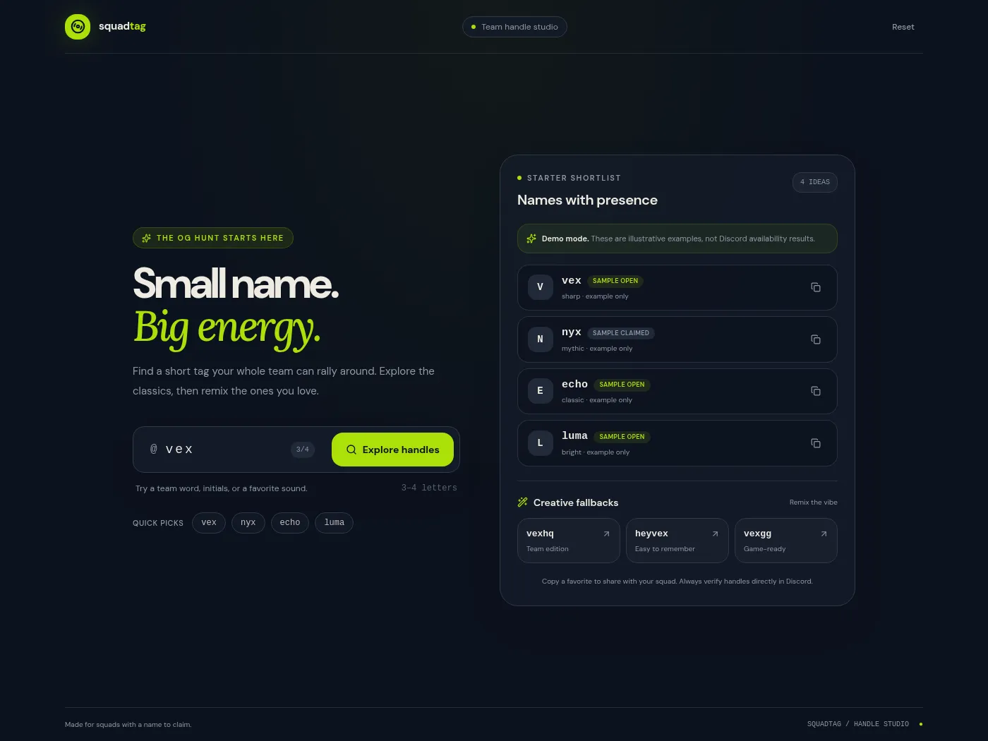 Discord OG Name Finder