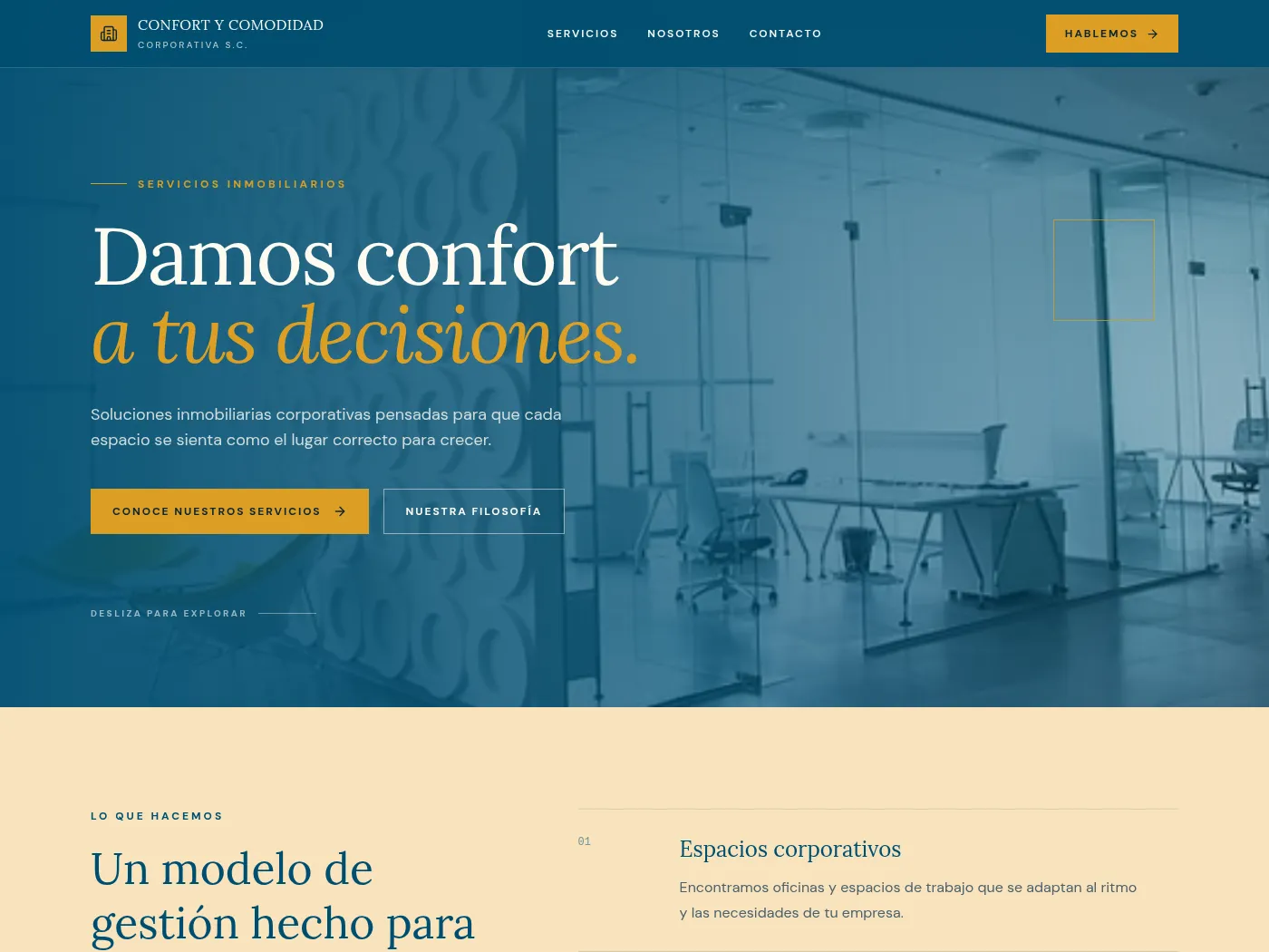 ConfortyComodidad Redesign