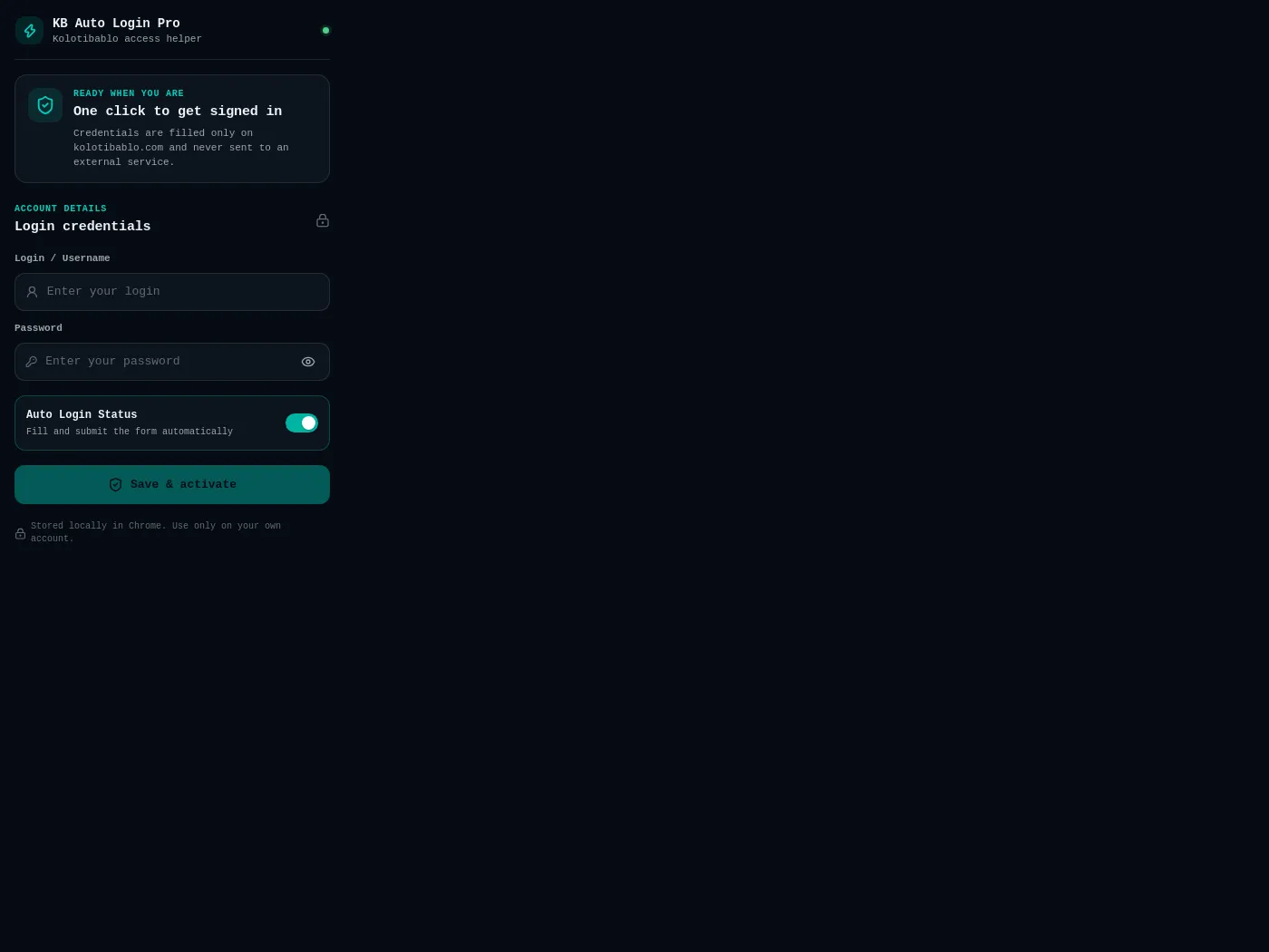 KB Auto Login Pro