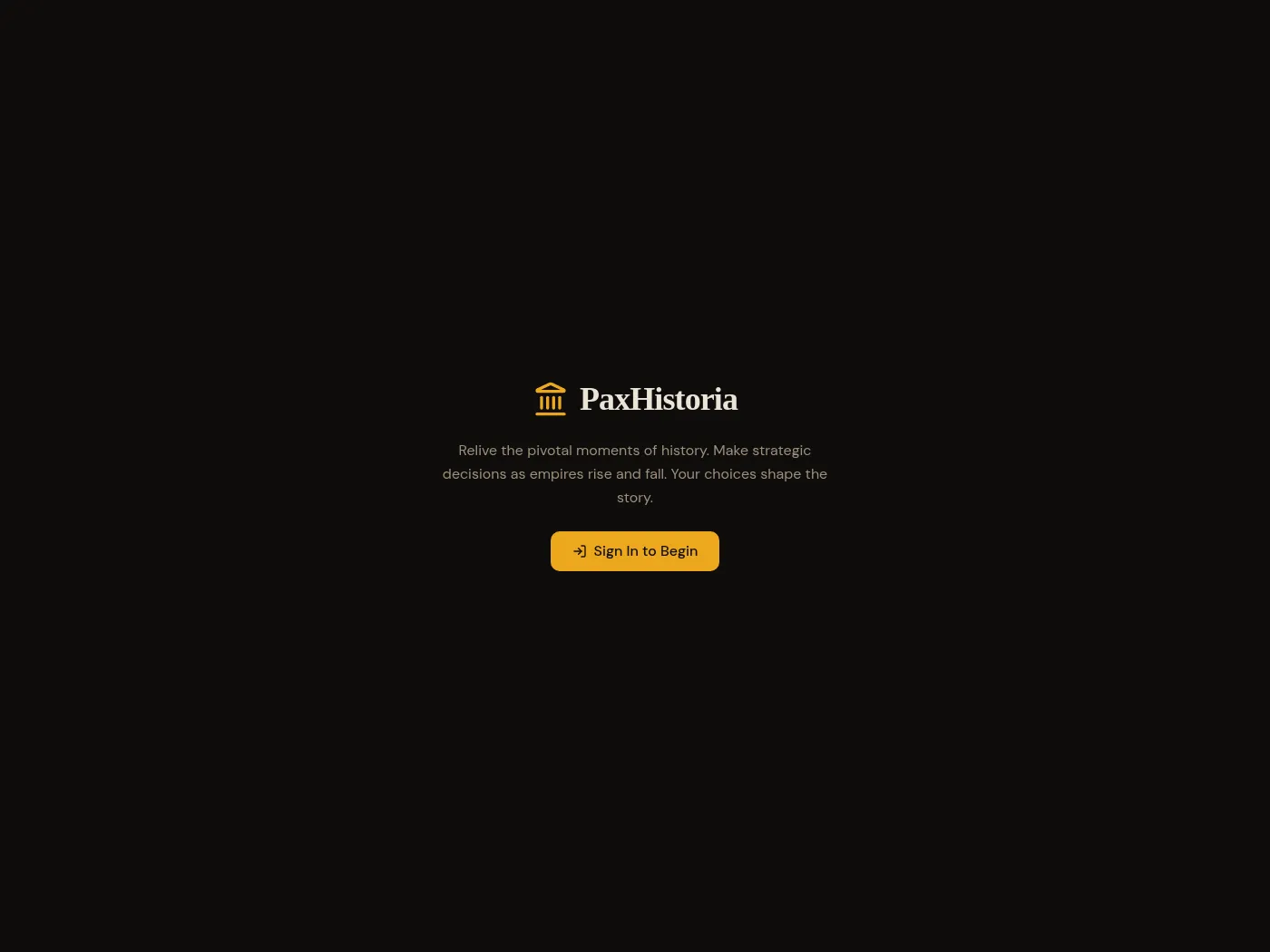 PaxHistoria Game Platform