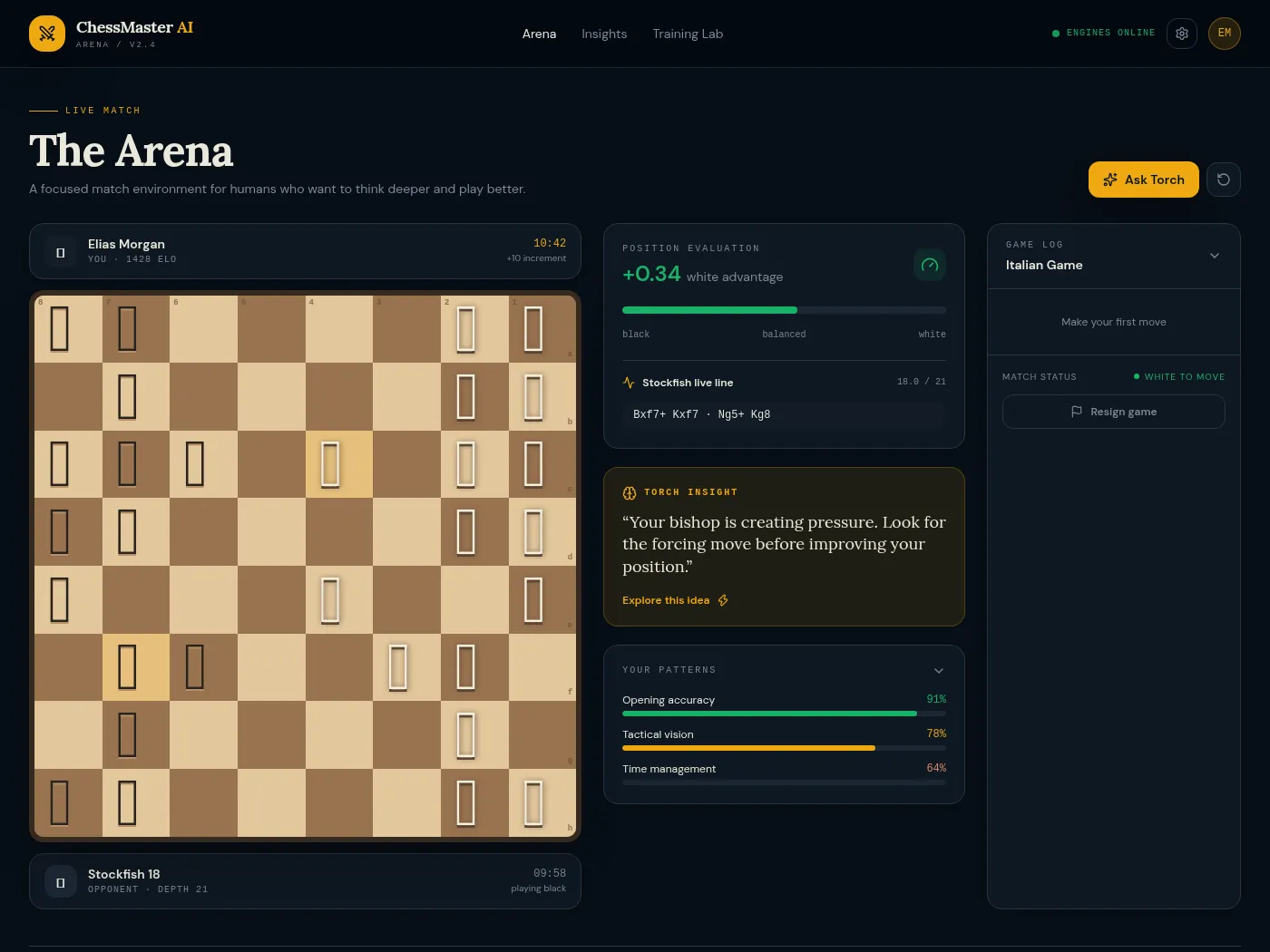 ChessMaster AI Arena