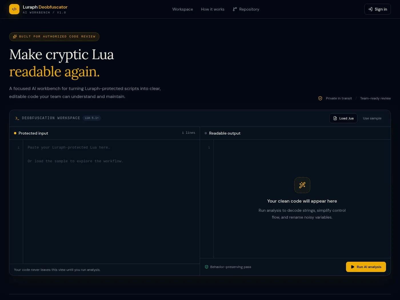 Luraph Deobfuscator AI