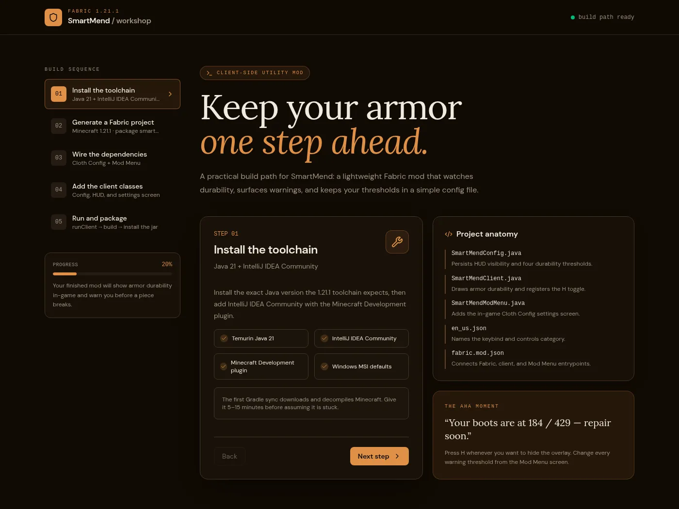 SmartMend Armor Mod