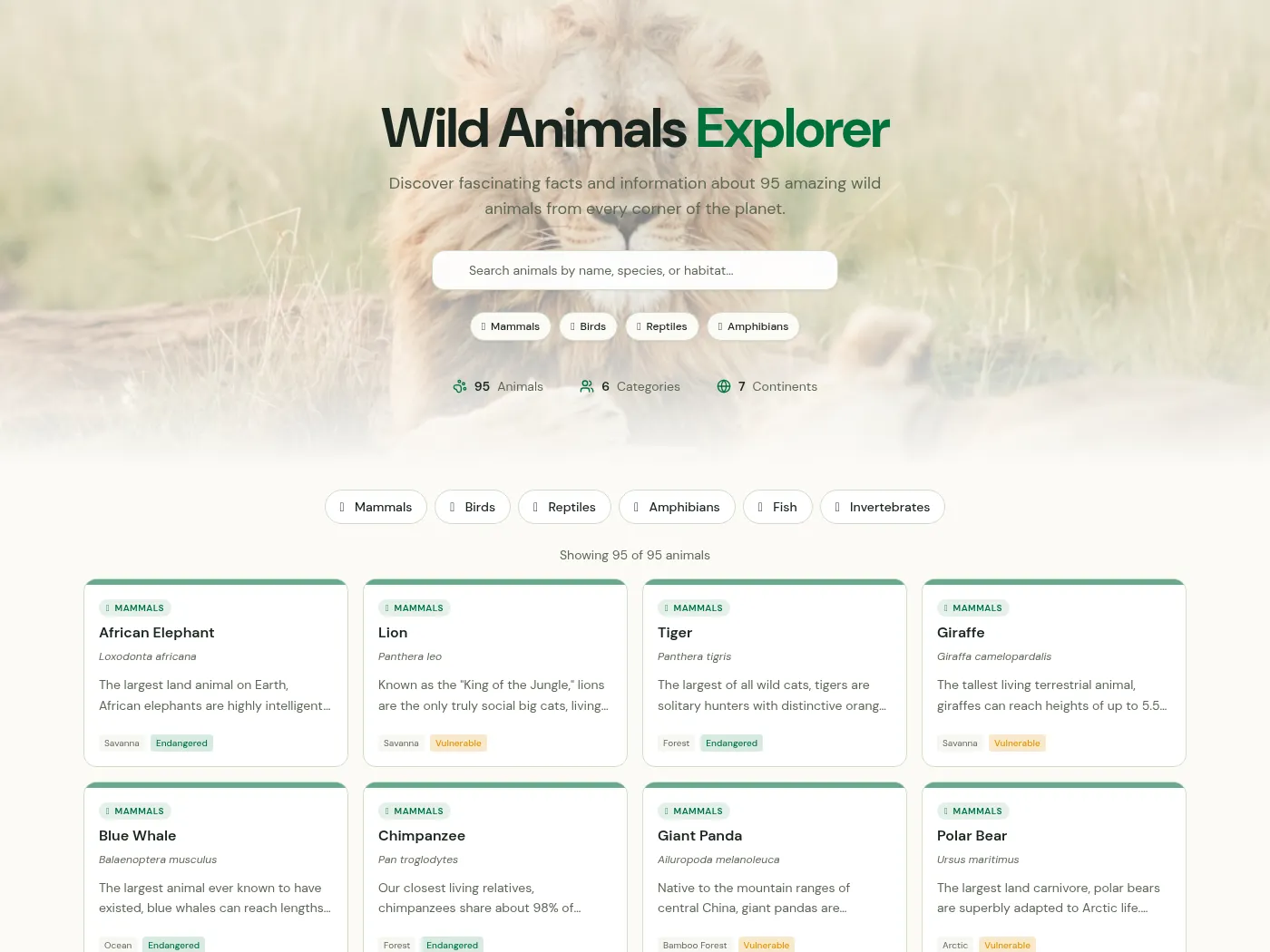 Wild Animals Explorer