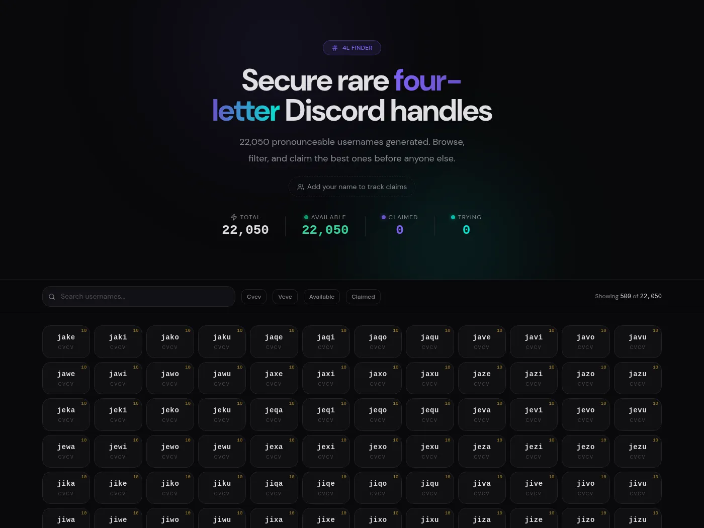 Discord 4L Finder