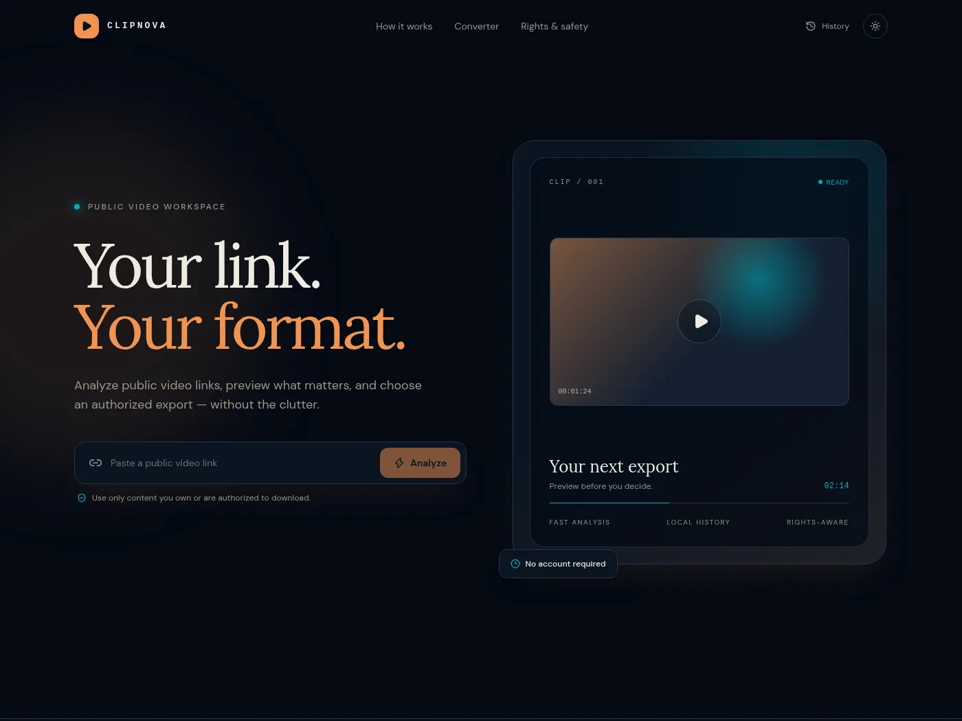 ClipNova Video Platform