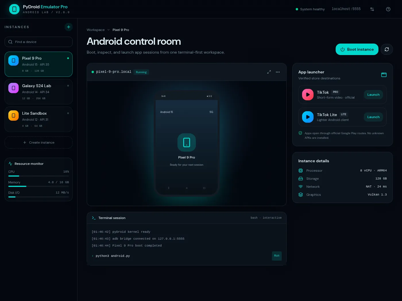 PyDroid Emulator Pro