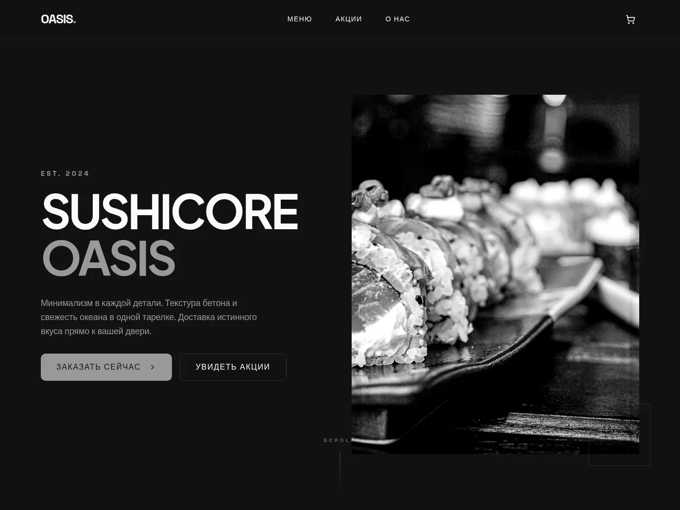 Oasis Sushi Delivery Site