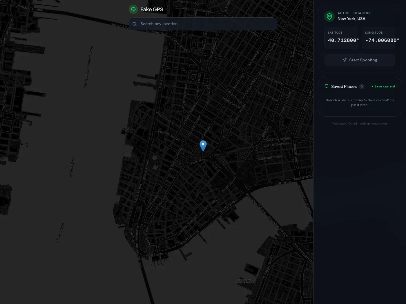 Fake GPS App