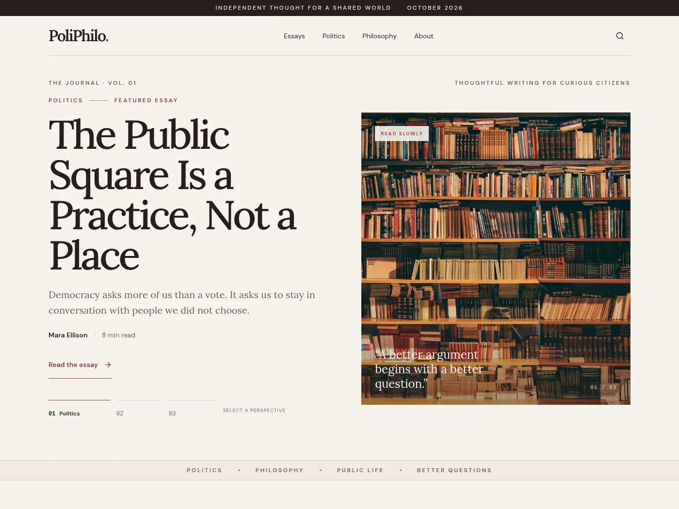PoliPhilo Blog Hub