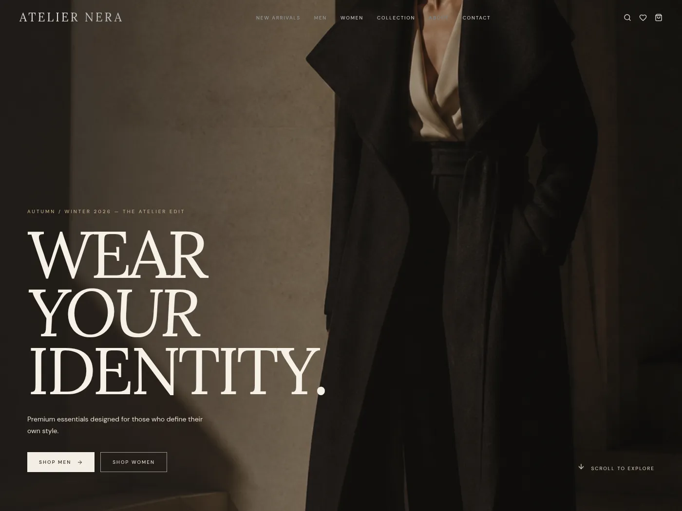 Cinematic Luxe Fashion Shop